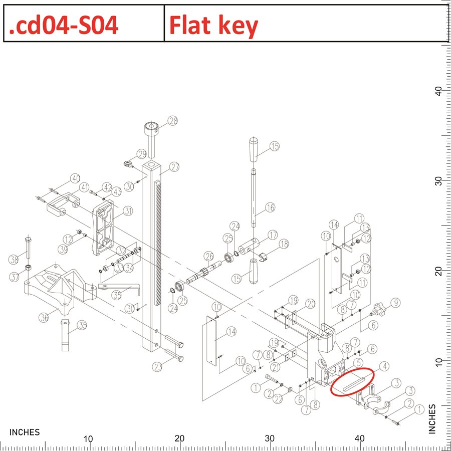 Flat key