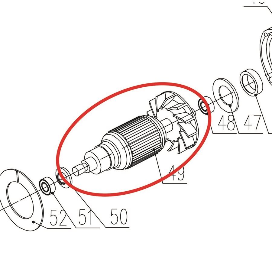 Armature assy (Rotor)