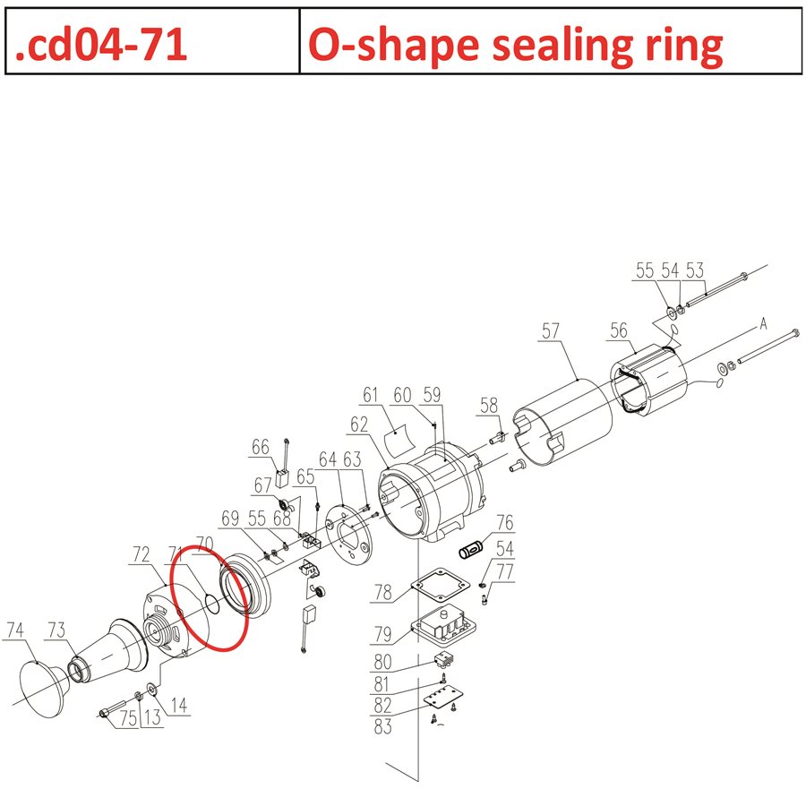 O-shape sealing ring