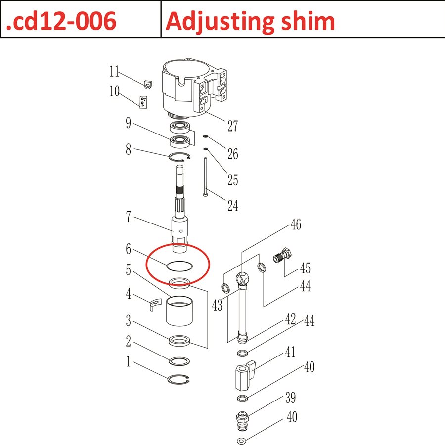 Adjusting shim
