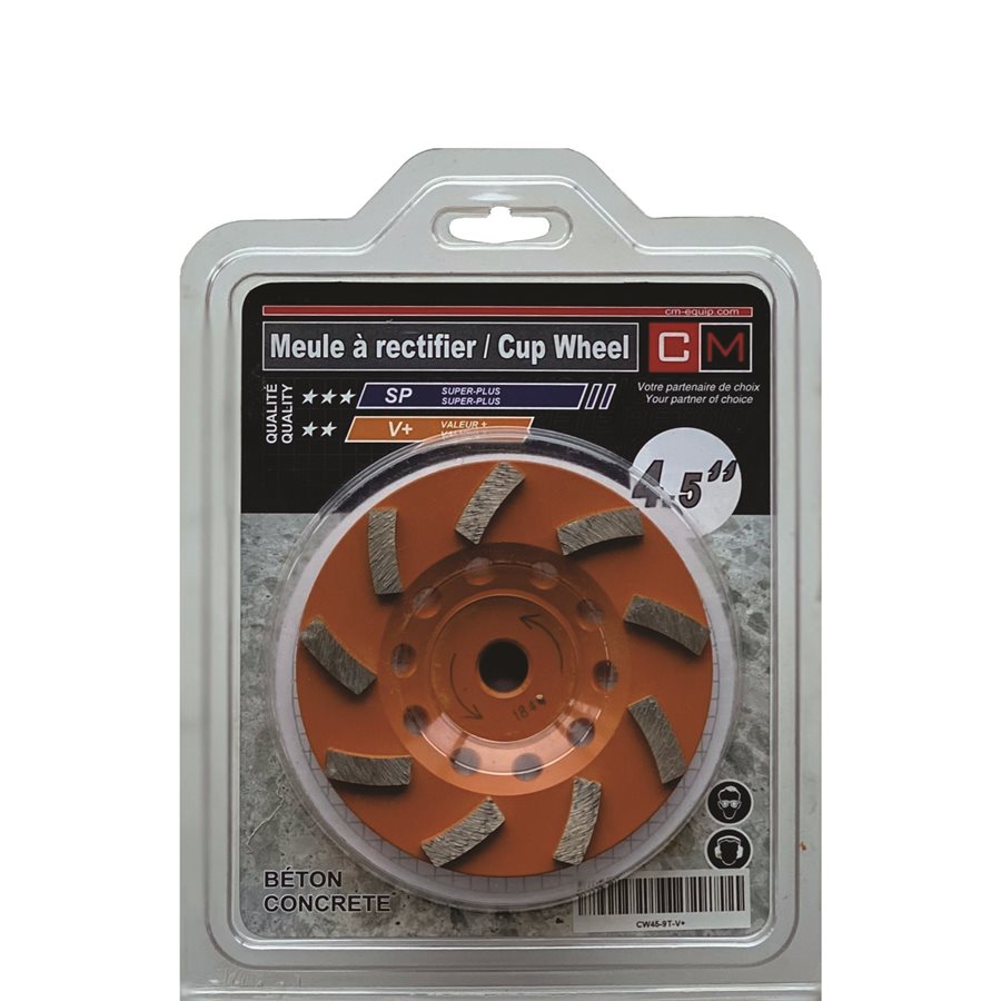4 5 X 5 8 11 X 9Teeth Cup Wheel V Quality